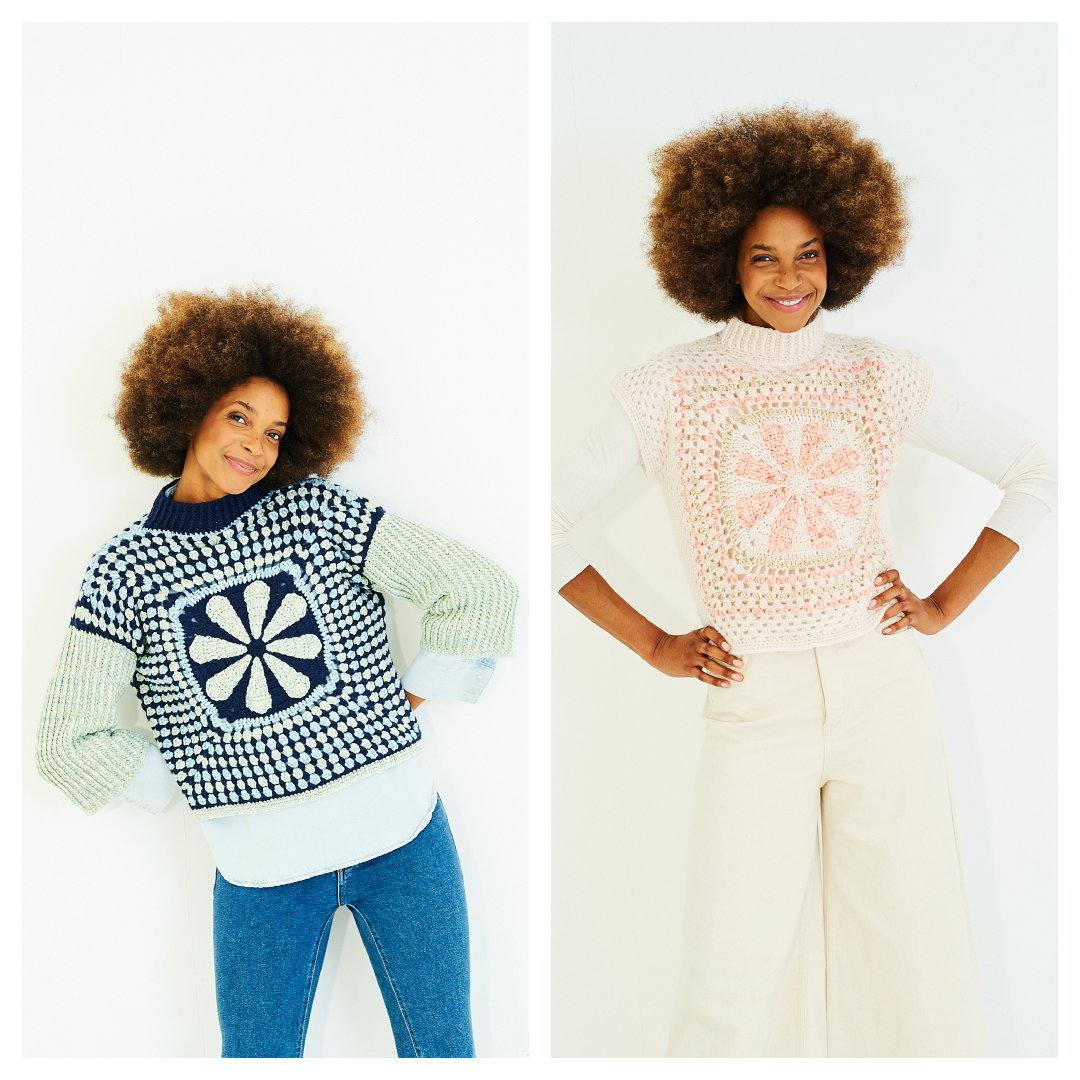 Stylecraft Serene/Grace Aran Sweater & Tank Top Crochet Pattern 10170 ...