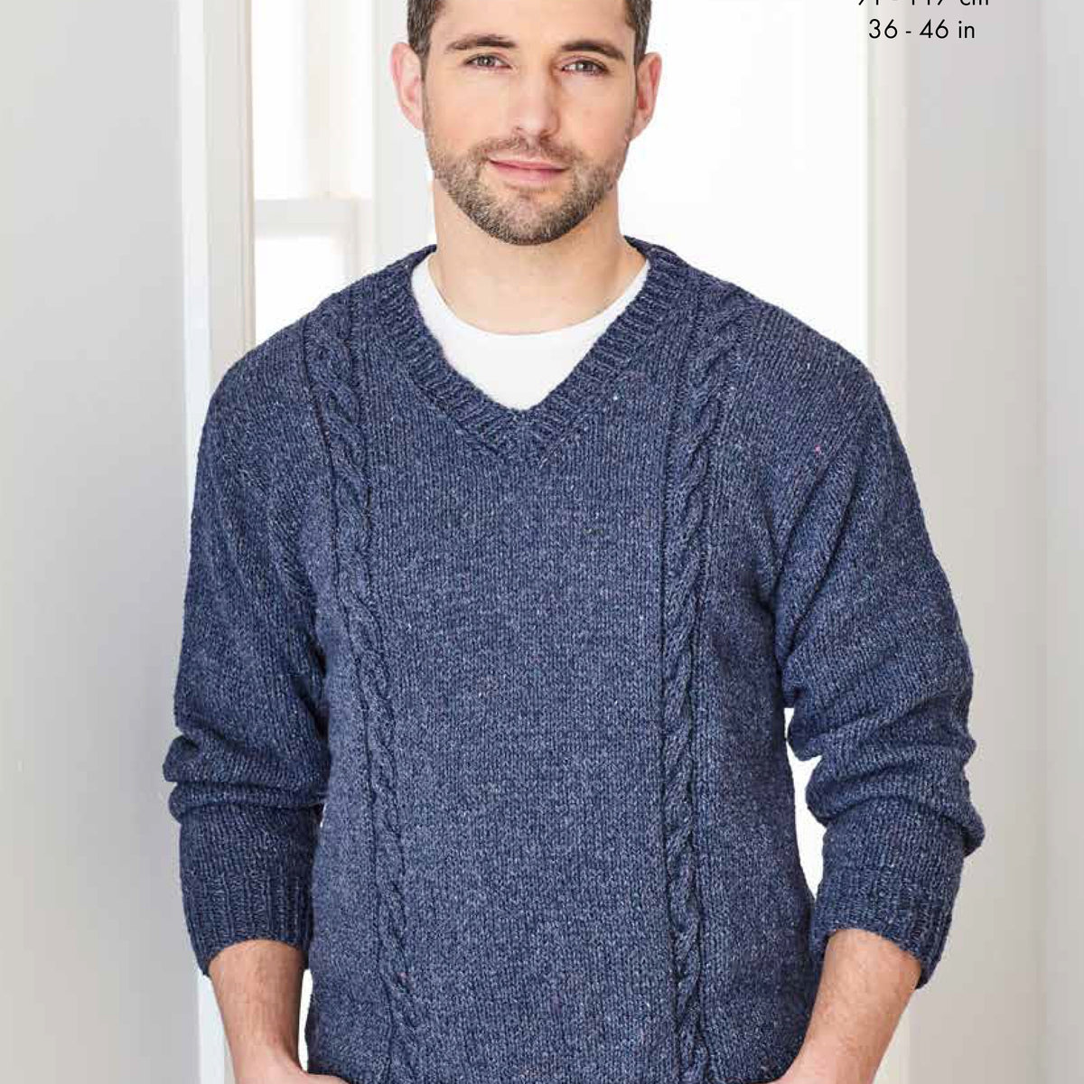 King Cole Forest Aran Sweater Knitting Pattern 5659 – Littlewoolshop.com