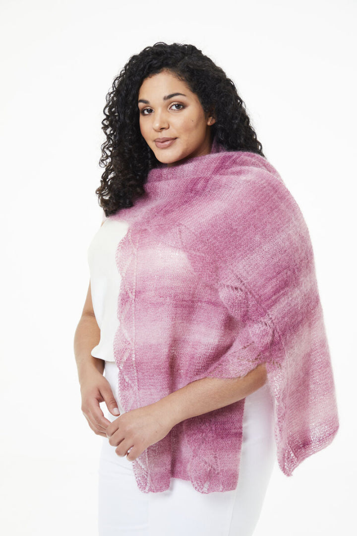 Rowan Kidsilk Haze Colour Edie Wrap Pattern by Lisa Richardson ...