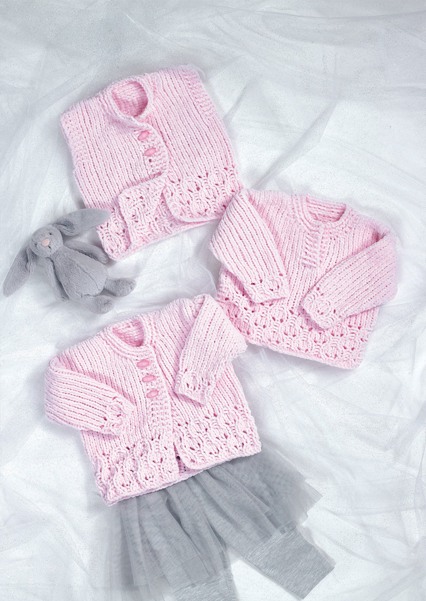 James C Brett Flutterby Chunky Sweater & Cardigan Pattern JB889 ...