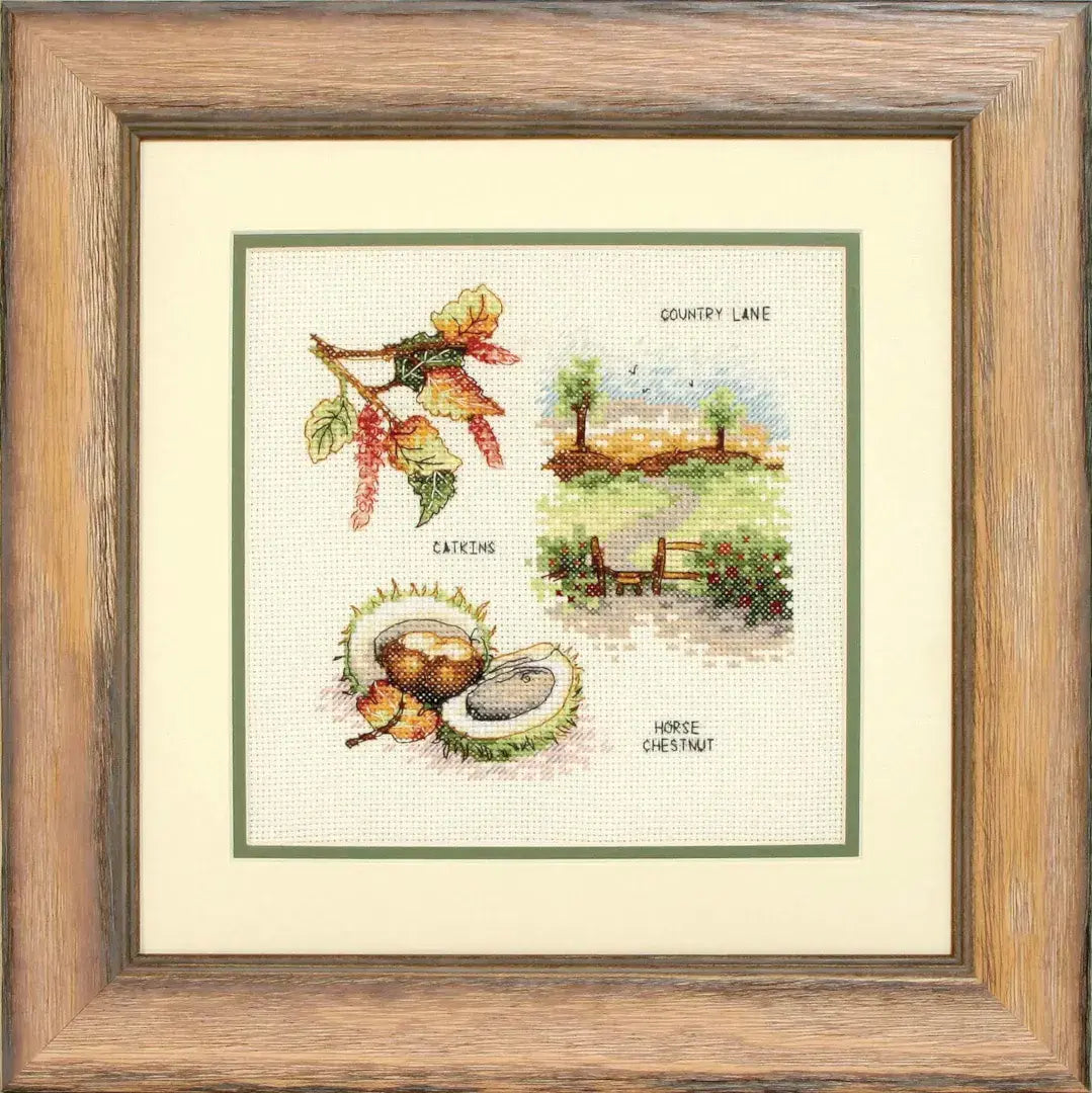 Anchor Country Life Collection Counted Cross Stitch Kit - Autumn Leave ...