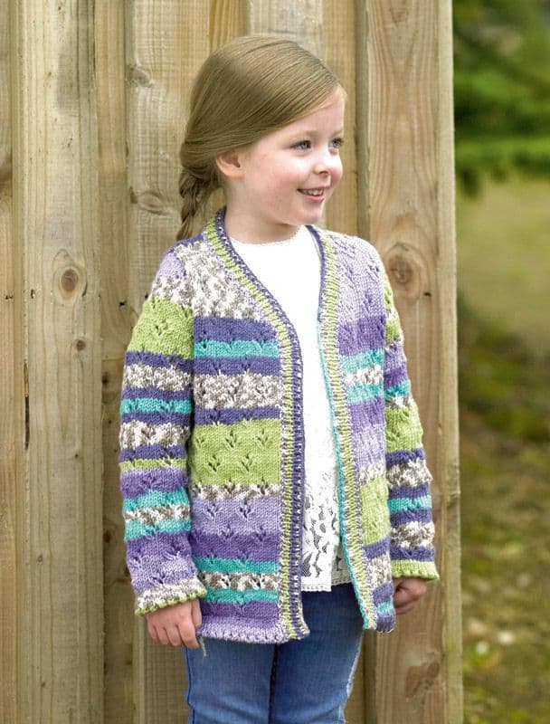 James C Brett Fairground DK Cardigan Pattern JB487 – Littlewoolshop.com