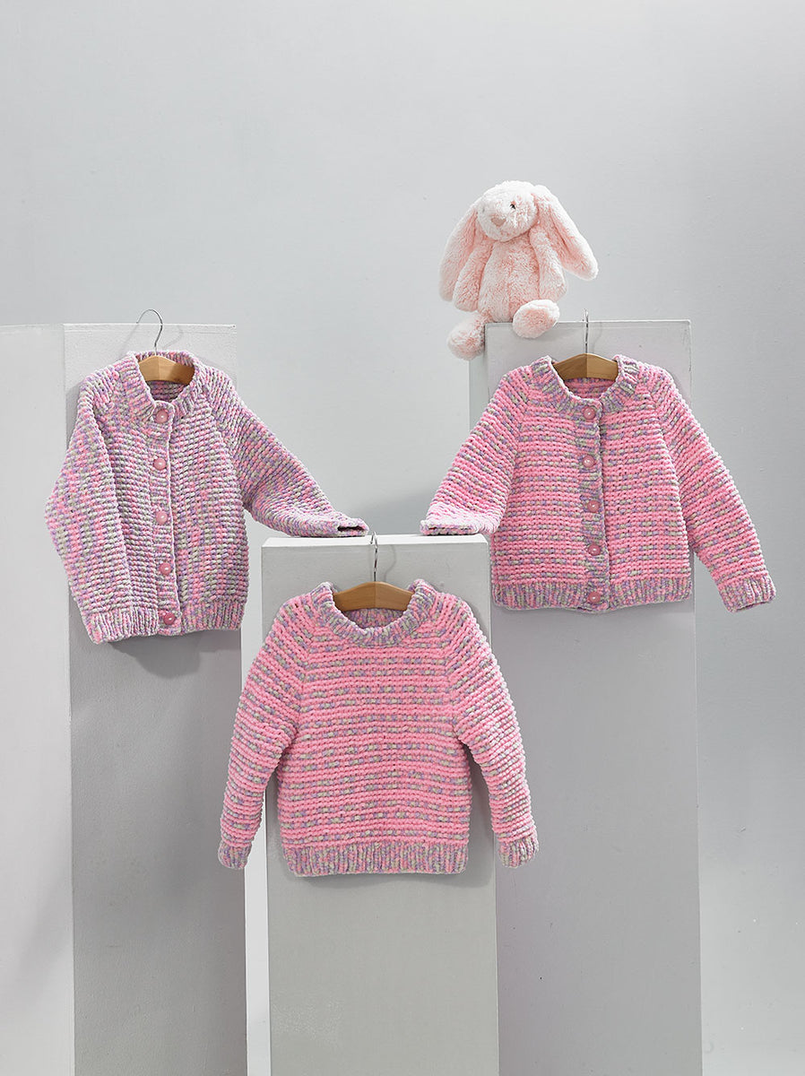 James C Brett Flutterby Chunky Sweater & Cardigan Pattern JB888 ...