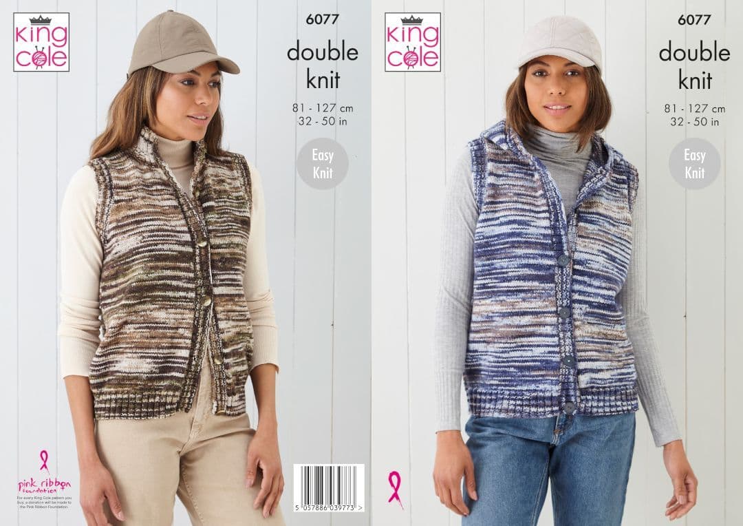 King Cole Camouflage DK Bodywarmers Pattern 6077 – Littlewoolshop.com