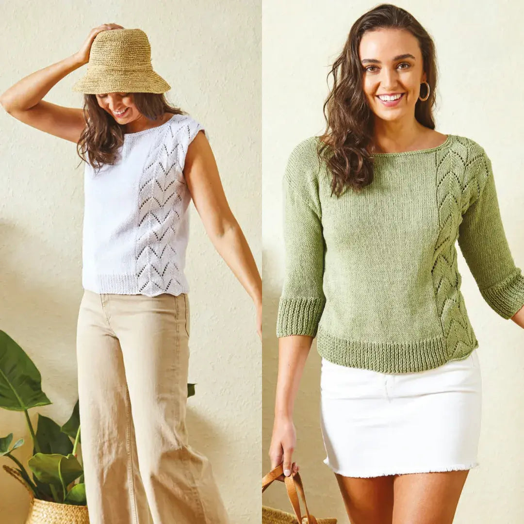 King Cole Linendale DK Sleeved & Sleeveless Top Pattern 5989 ...