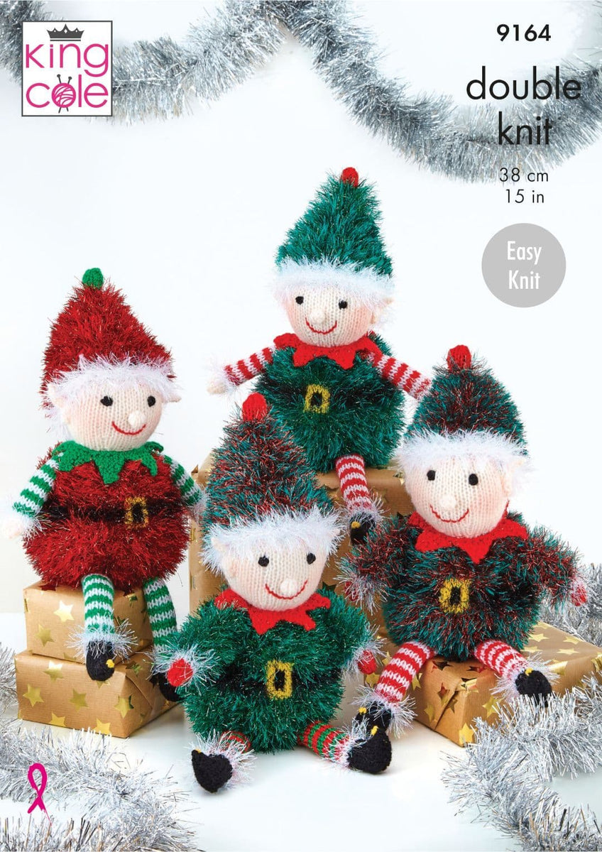King Cole Tinsel Chunky Pattern 9164 Playful Elves – Littlewoolshop.com