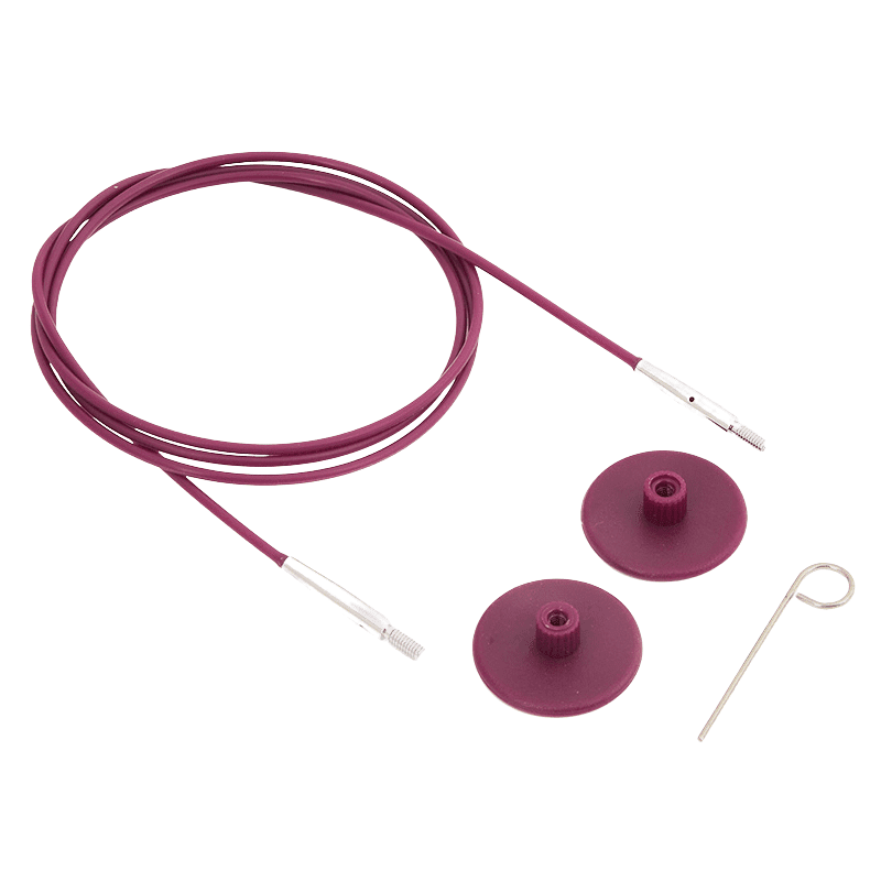 KnitPro Interchangeable Circular Needle Cables - Purple ...