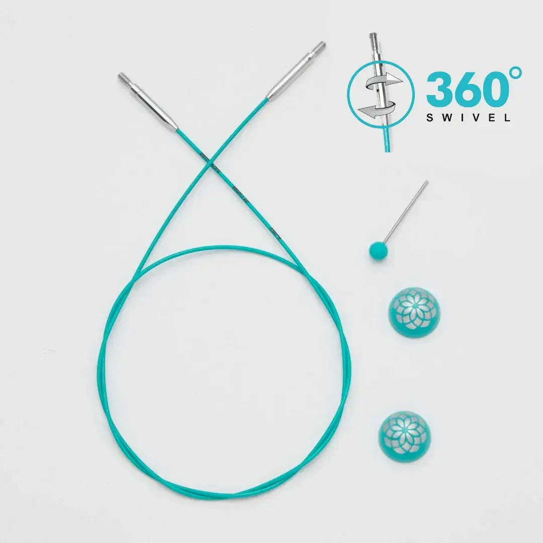 KnitPro Mindful Interchangeable Swivel Needle Cables – Littlewoolshop.com