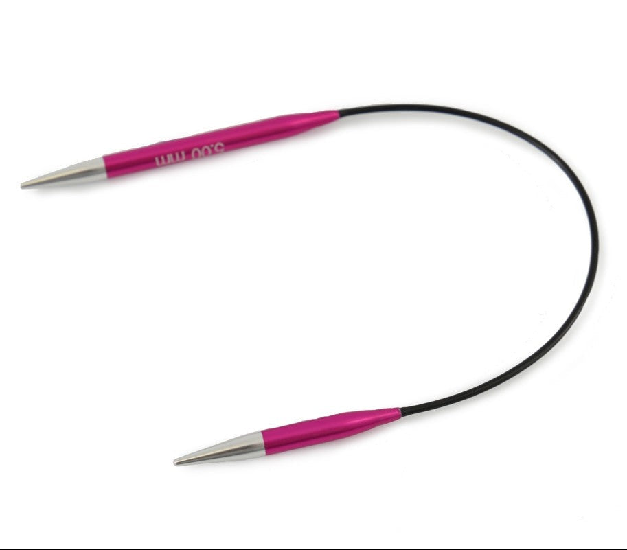 KnitPro Zing Fixed Circular Knitting Needles - 25cm – Littlewoolshop.com