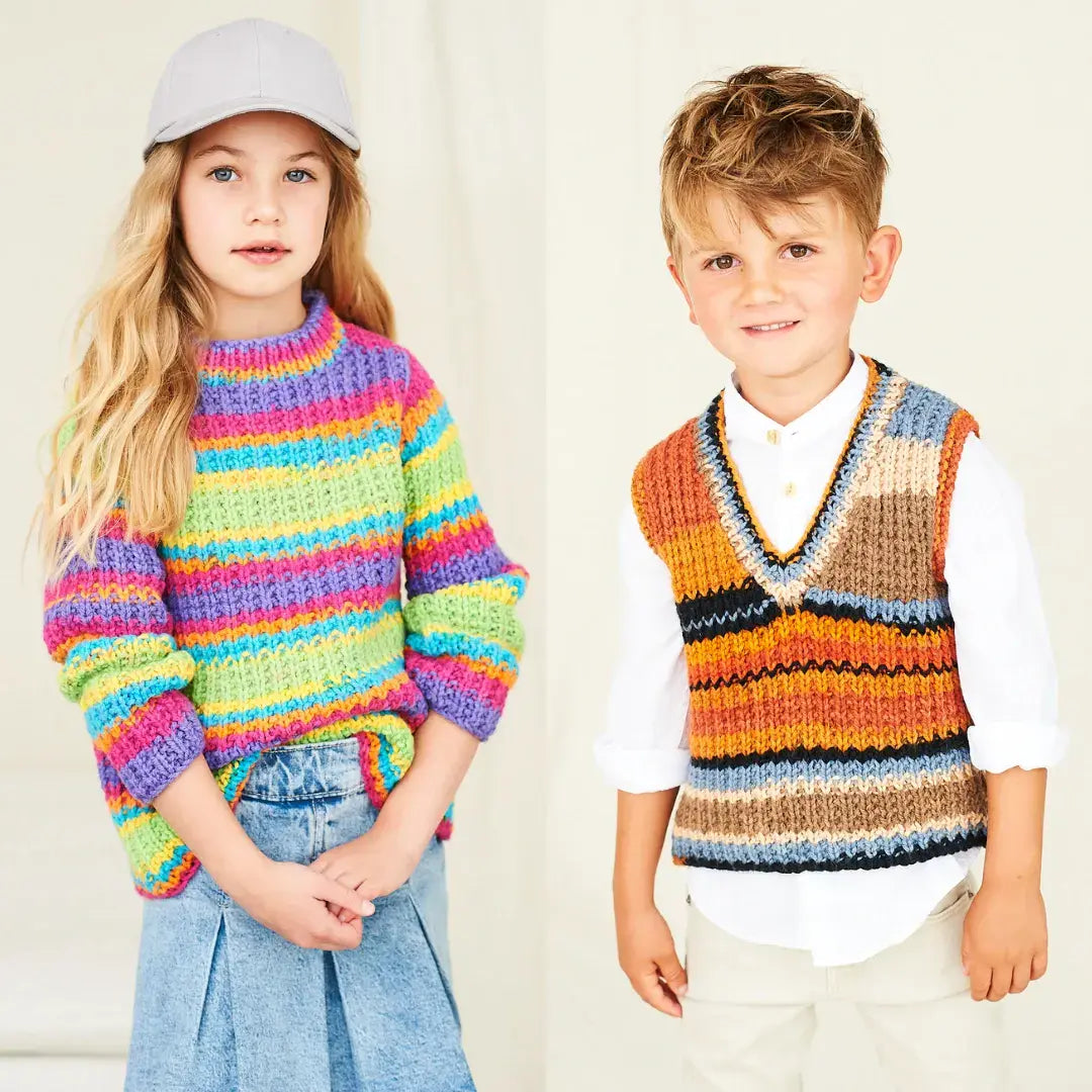 Stylecraft Merry Go Round Chunky Sweater & Tank Top Pattern 10045 ...
