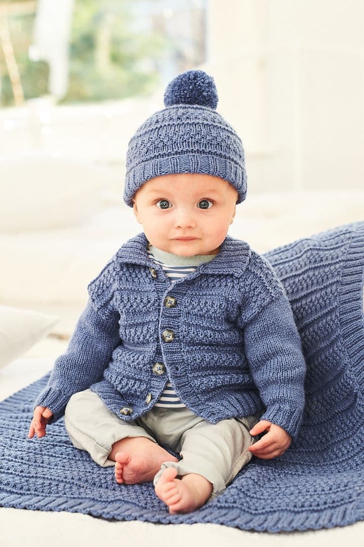 Stylecraft Wondersoft DK Blanket Hat & Cardigan Pattern 9907 ...