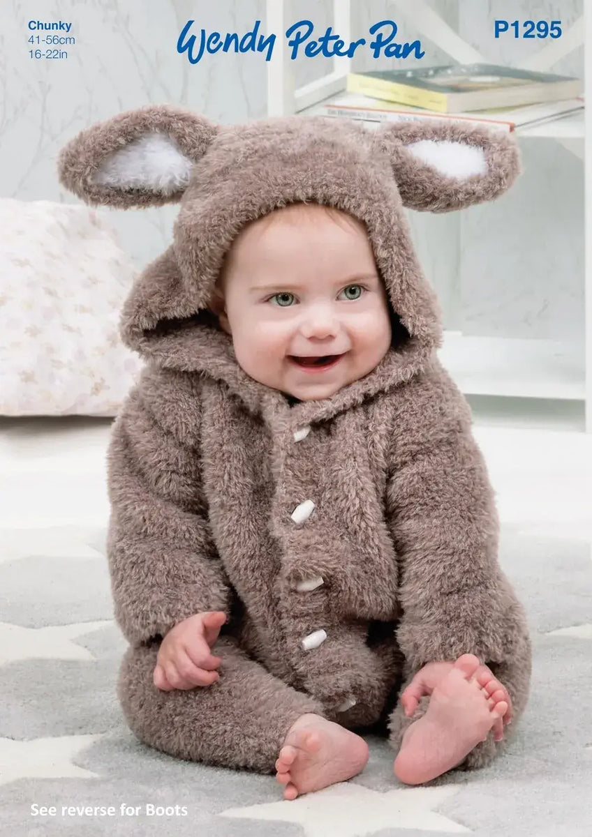 Wendy Peter Pan Precious Chunky Bunny Onesie Pattern PP1295 ...