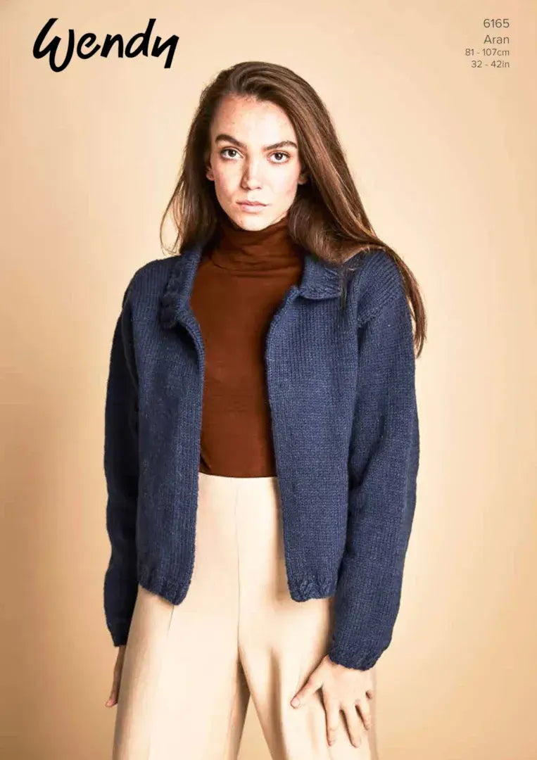 Wendy Pure Wool Aran Sweater Pattern 6165 – Littlewoolshop.com