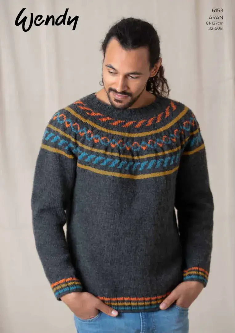 Wendy with Wool Aran Sweater Pattern 6153 – Littlewoolshop.com