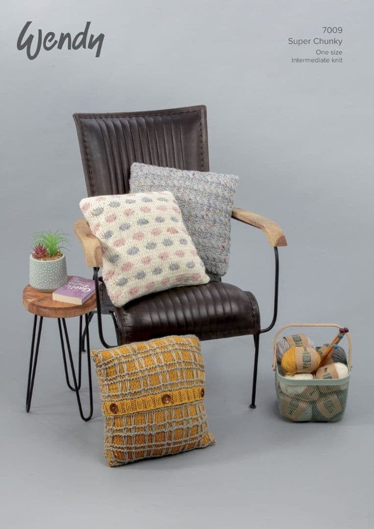 Wendy Wools Knits Recycled Cushions Pattern 7009 – Littlewoolshop.com